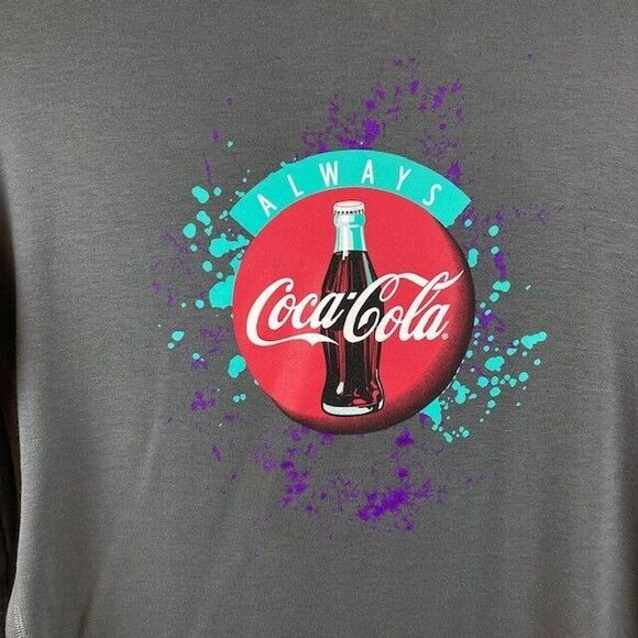 Coca Cola | Tops | Always Coca Cola Womens Smal Gray Bottle Graphic ...
